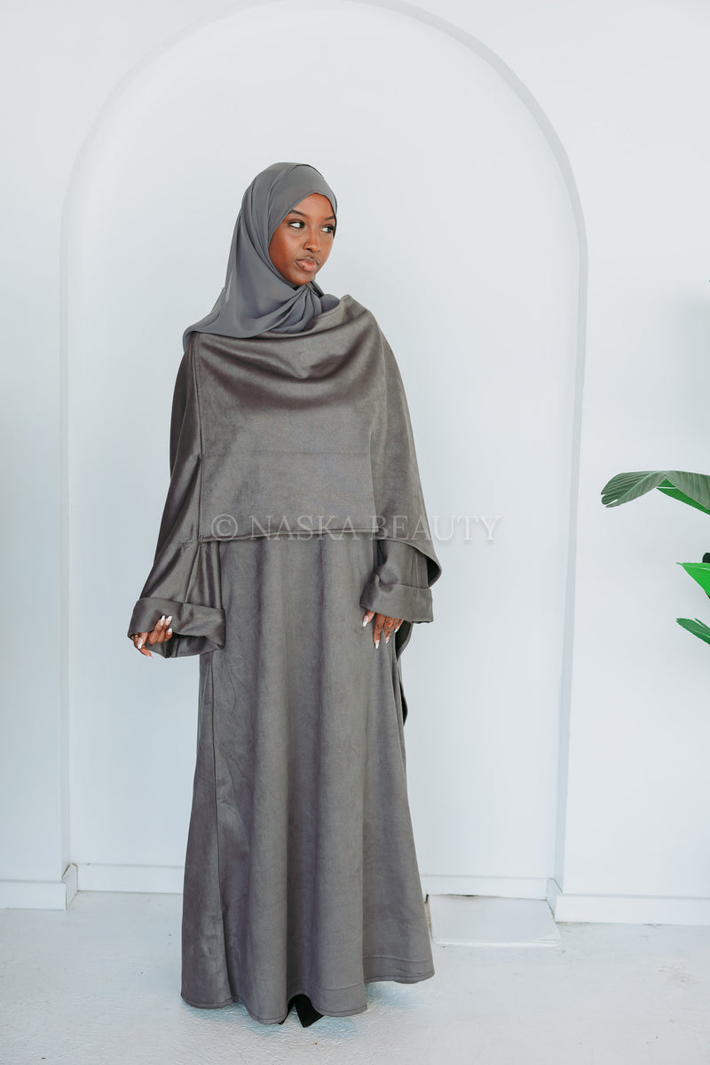 Suede Cloak Abaya – Naska Beauty